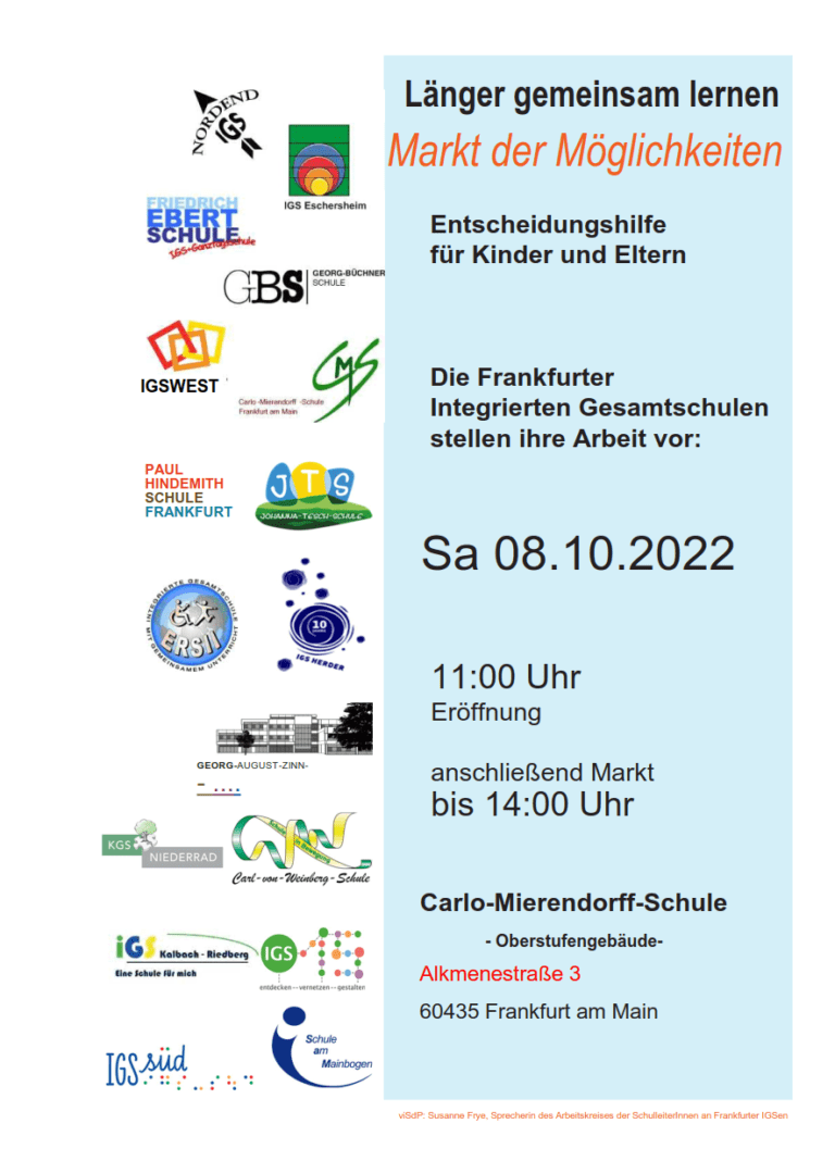 Einladung zum Markt der Möglichkeiten